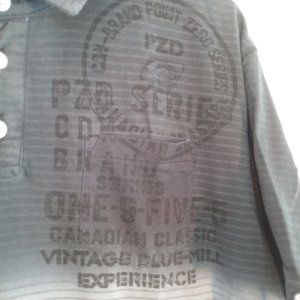 Point Zero | Shirts | Point Zero Mens Polo Shirt Black Grey L | Poshmark